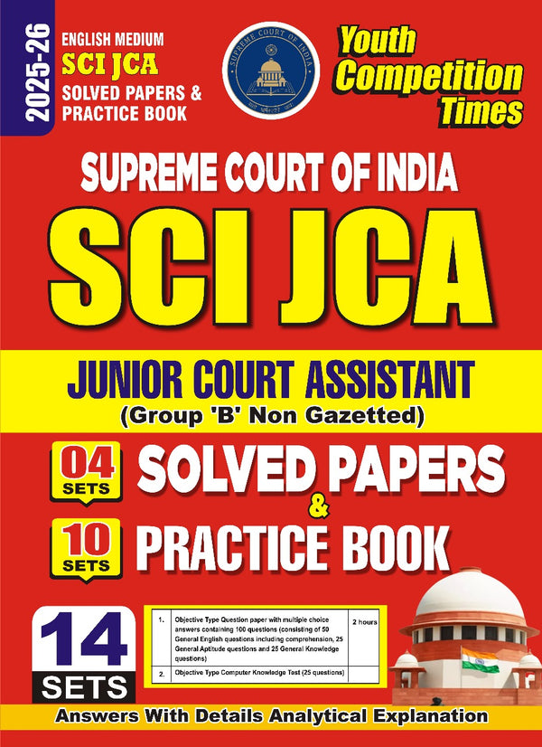 SSCI JCA Supreme Court Of India Solved Papers & Practice Book 2025-26 – YCT Book Digital
